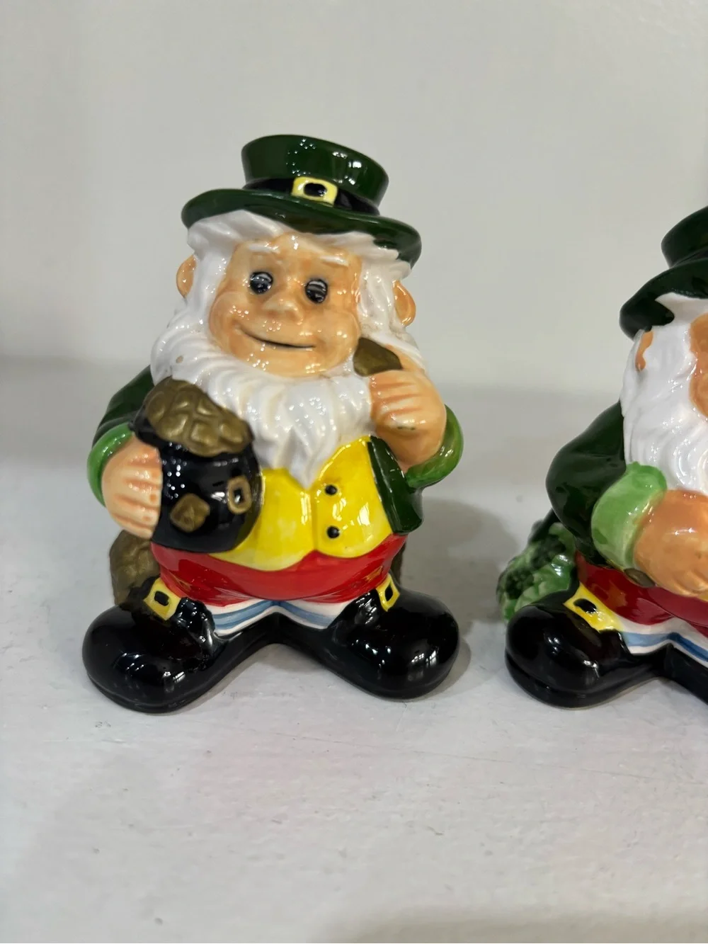 Kitchen | Vintage Ceramic Leprechauns Irish St Patricks Salt And Pepper ...